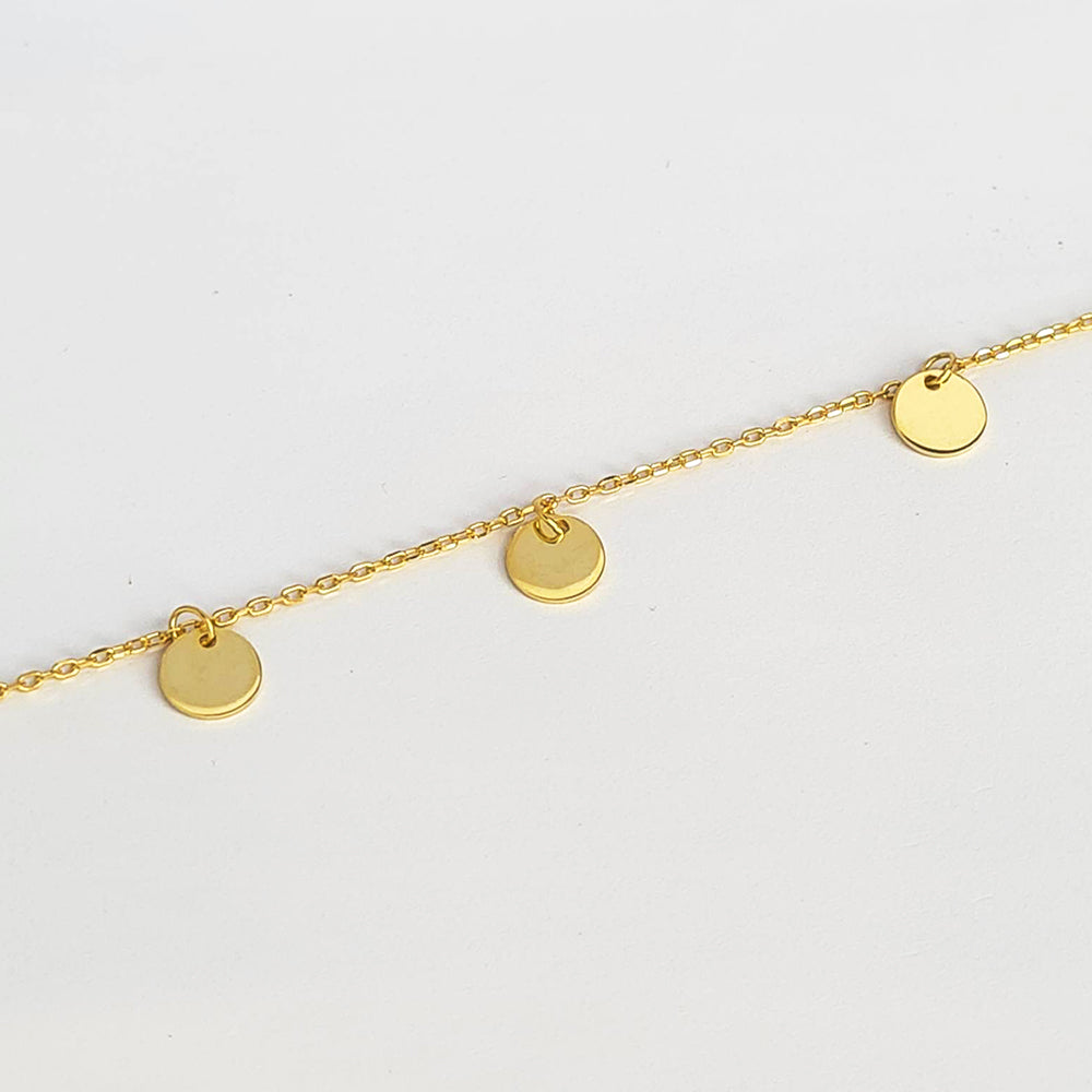 Wren Gold Disc Choker Necklace – Eschati Jewellery